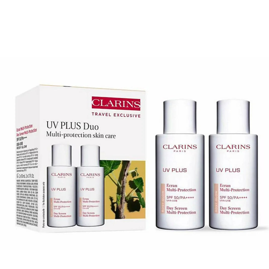 Clarins UV Plus [3P] SPF50 Rosy Glow 50ml*2pcs